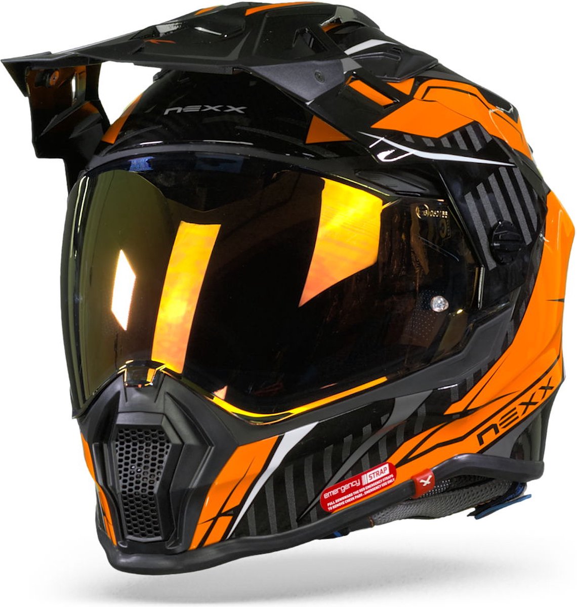 Nexx X.WRL Atika Oranje Grijs Adventure Helm L | bol.com