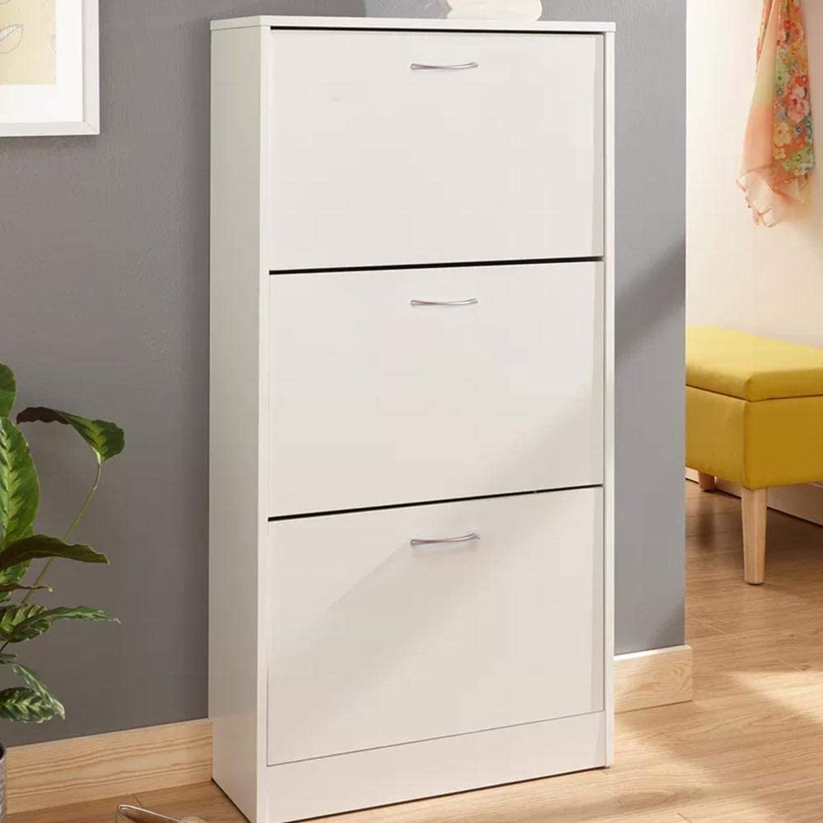 Exxen Schoenenkast Ruimtebesparend Slim Schoenenrek Van Hout MDF Finish Exxen Schoenenkast Ruimtebesparend Slim Schoenenrek Van Hout MDF Finish