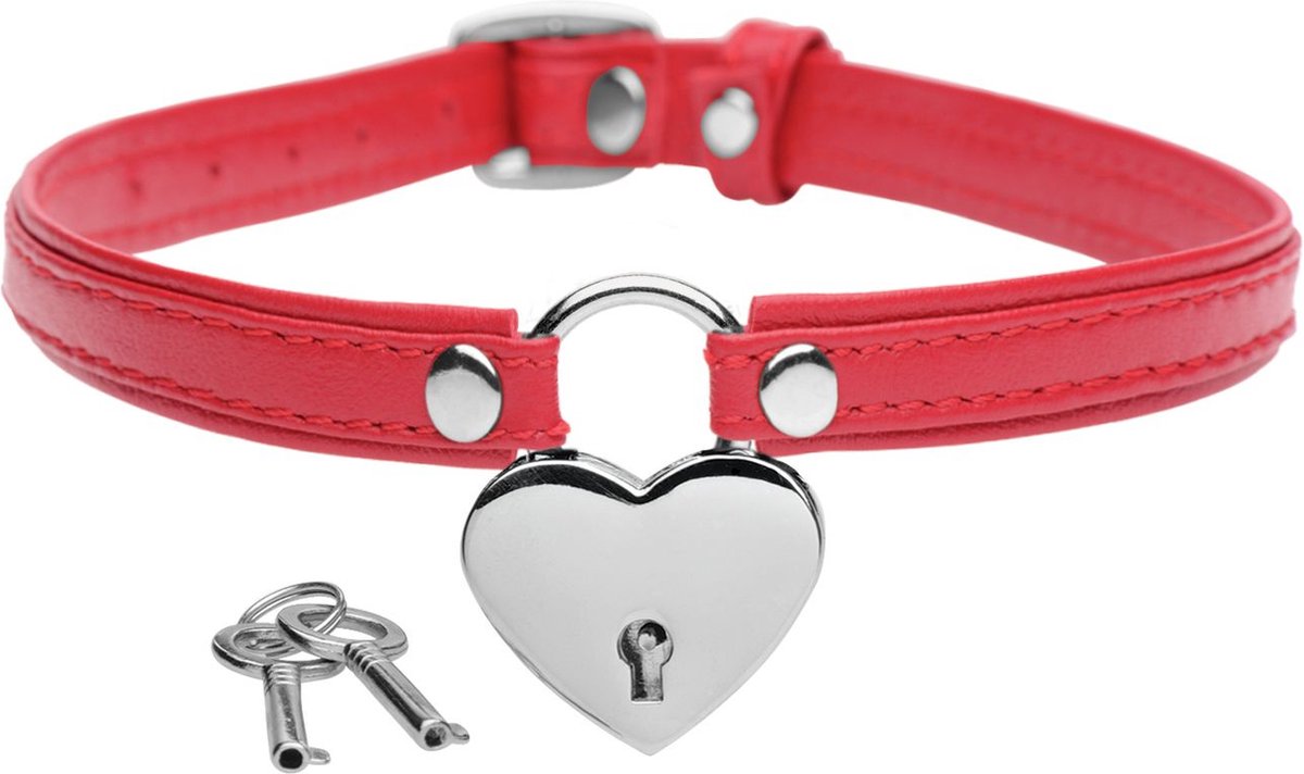 Master Series Heart Lock - Collar Met Sleutels - Rood | bol.com