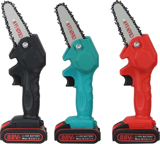 Temz® Handzaag - Mini Kettingzaag met Accu - Handzaag voor Hout ...
