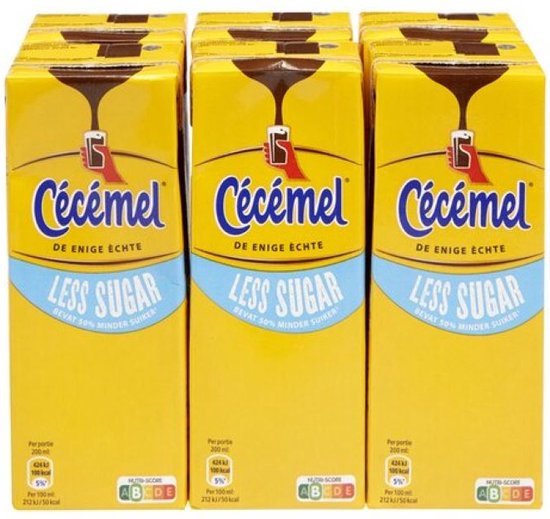 30x Cecemel - Less Sugar - Brikje - 20cl | bol