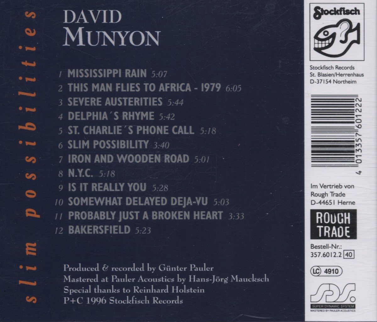 David Munyon - Slim Possibilities (CD), David Munyon | CD (album ...