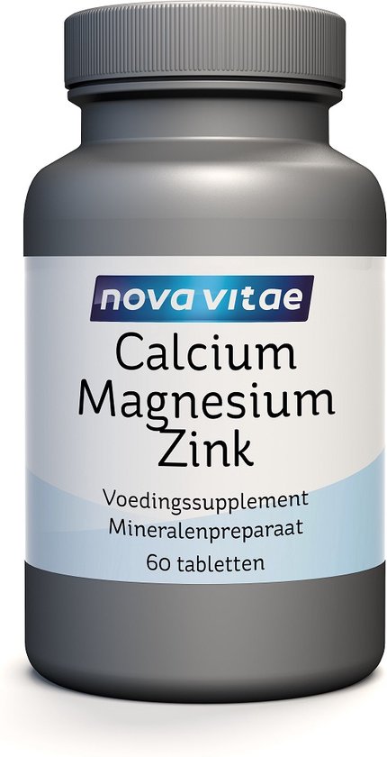 Nova Vitae - Calcium Magnesium Zink - 60 tabletten | bol.com