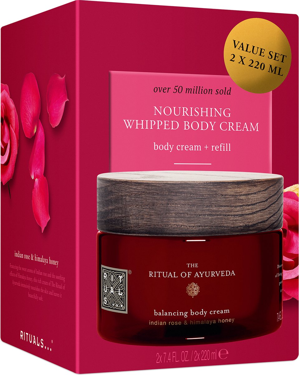 RITUALS The Ritual of Ayurveda Body Cream & refill Duo - 440 ml | bol.com