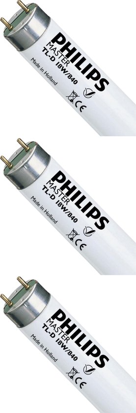 Philips - TL Buis 60 CM - 18W / 840 - Cool wit - Ø 28MM - T8 - MASTER ...