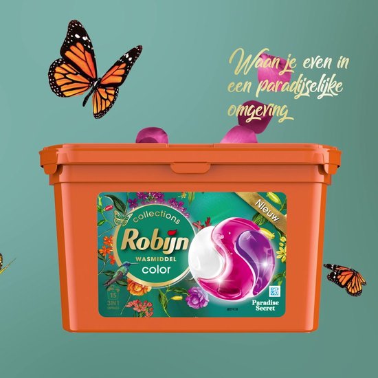 Robijn Paradise Secret 3 in 1 Wascapsules - 4 x 15 wasbeurten ...