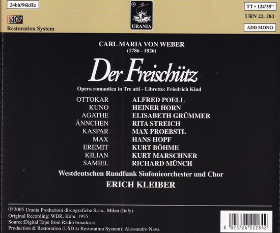 Weber: Der Freisch Tz (1955), C.M. Von Weber | Muziek | bol