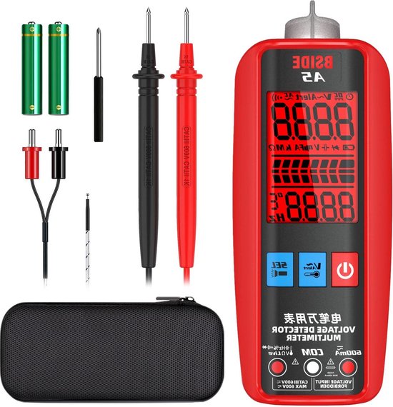 Smart Digital Multimeter - Ammeter Voltmeter 3-Results Display Measure ...