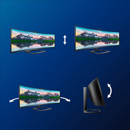 Philips 499P9H - UltraWide Dual QHD Curved - USB-C - VA Monitor - 49 ...