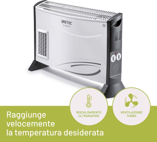 Digitale verwarming IMETEC 4034 ECO RAPID Grijs 2000 W | bol