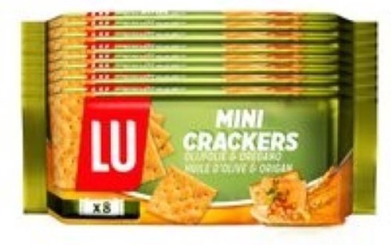 LU Mini Crackers Olijfolie & Oregano 8 Pakjes 250g - 8 stuks - Snack ...