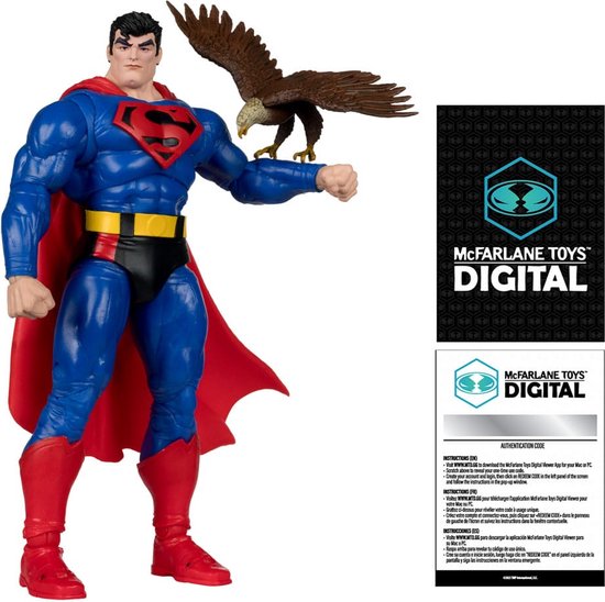 DC Direct - McFarlane Toys Digital Action Figure Superman (Our Worlds At War) 18 cm Wave 2 | bol