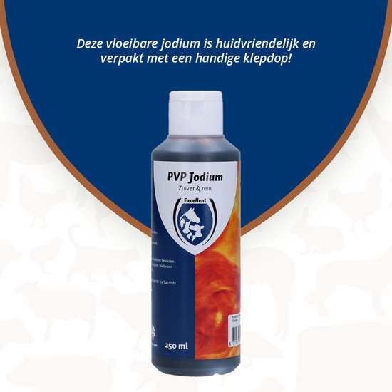 Holland Animal Care Excellent Jodium - Reinigt huid en vacht - Prikt ...