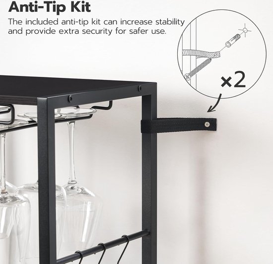 wijnflessen, vrijstaand, flessenrek ‎30 x 40 x 102 cm | bol