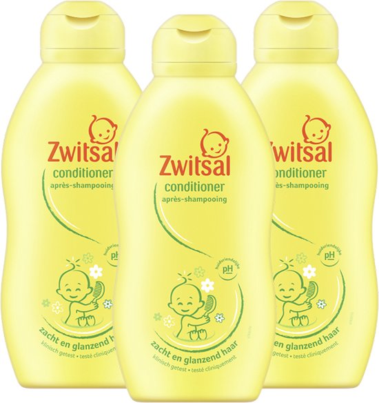 Zwitsal - Baby Conditioner - 3 x 200ml - Voordeelpack | bol