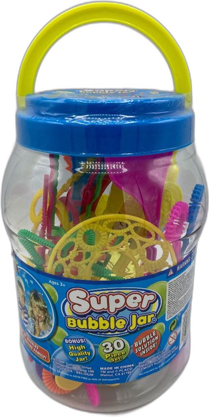 Super Bubble Jar Bellenblaas Set - 30-delig - Water Speelgoed - Buiten ...