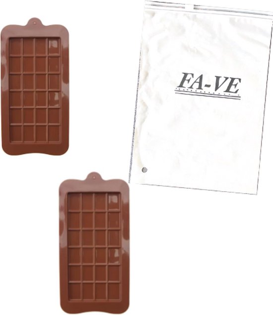FA-VE Chocolade Mal - Set van 2 - Chocolade Vorm - Dubai Chocolade Mal ...