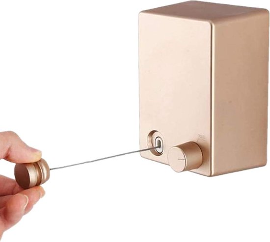 Indoor Outdoor Retractable Clothesline Wall Mounted Laundry Drying Rack ...