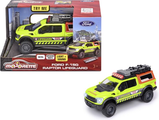Majorette - Ford F 150 Raptor Lifeguard - Licht en geluid - Vanaf 3 ...