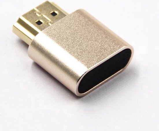 New Age Devi - HDMI Dummy 4K Display Port Emulator Plug - goud | bol