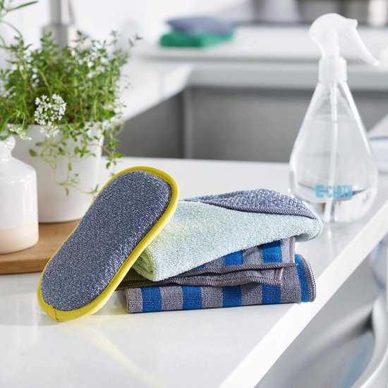 Premium Microfiber Scrubber Cleaning Cloth - Ideal for Sinks and ...