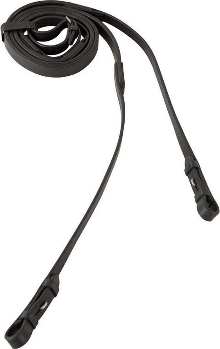 rubberen teugel Eventing full Black | Zwart | Teugels paard | bol.com