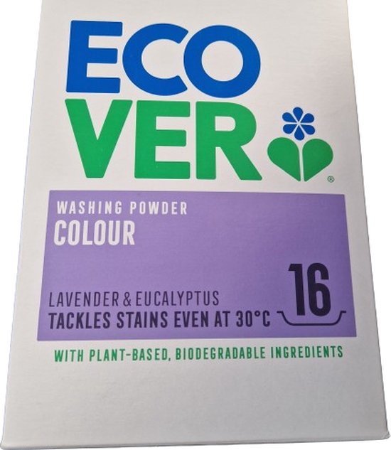 Ecover Waspoeder Kleur Voordeelverpakking 16 Wasbeurten 1,2 kilo | bol
