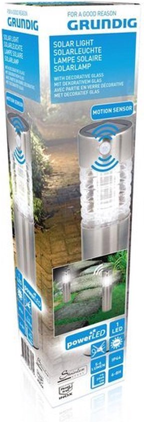 Grundig Solar LED tuinlamp met bewegingsensor | bol