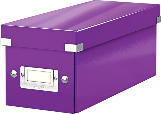 Leitz WOW Click & Store Opbergdoos met Deksel voor CD's - Kartonnen ...