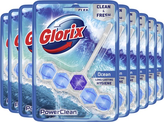 Glorix Power Clean WC blokjes - Ocean - geeft je een langdurig schoon ...