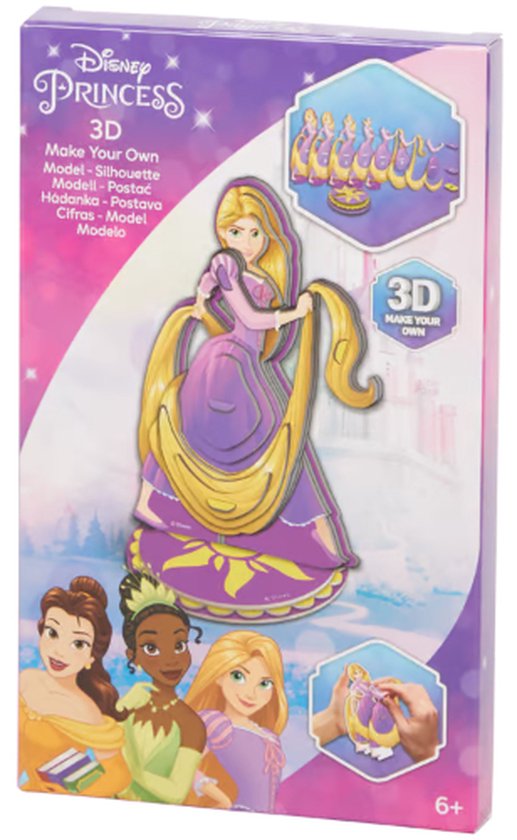DIY 3D Disney Princess Figuur - Disney maak je eigen 3D-figuur - Disney ...
