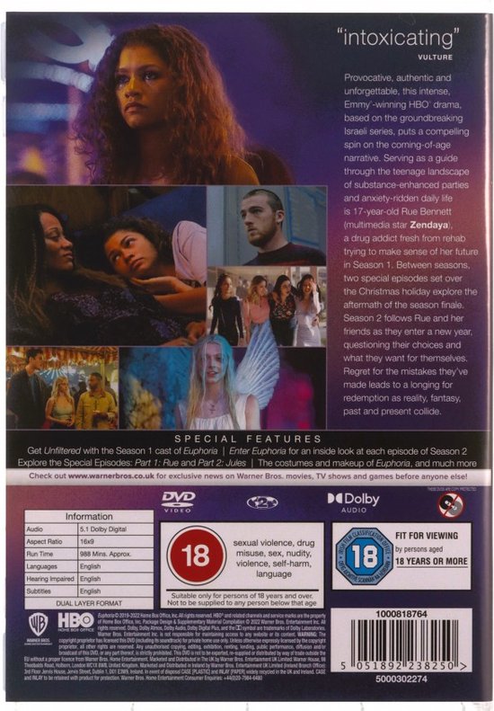Euphoria [5DVD] (Dvd), Jacob Elordi | Dvd's | bol