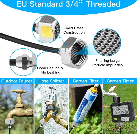 Spray Koelsysteem 20m doe-het-zelf waternevel nevelkoelsysteem 360 ...