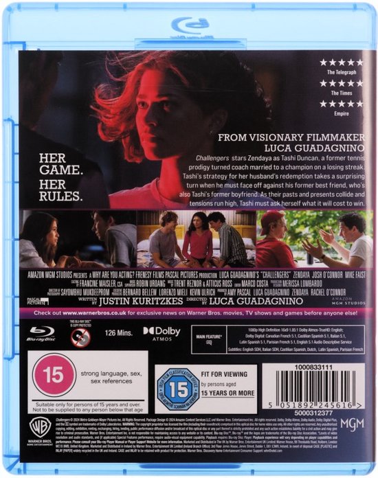 Challengers [Blu-Ray] (Blu-ray), Josh O'Connor | Dvd's | bol