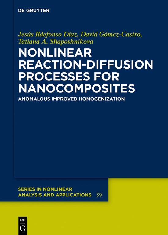 De Gruyter Series in Nonlinear Analysis & Applications39- Nonlinear Reaction-Diffusion... | bol