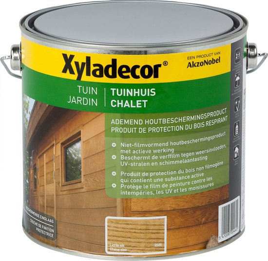 Xyladecor Tuinhuis - Lichte eik - 2,5 L | bol