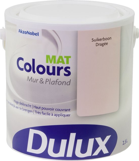 Dulux Colours Mur & Plafond Mat - Suikerboon - 2,5 L | bol