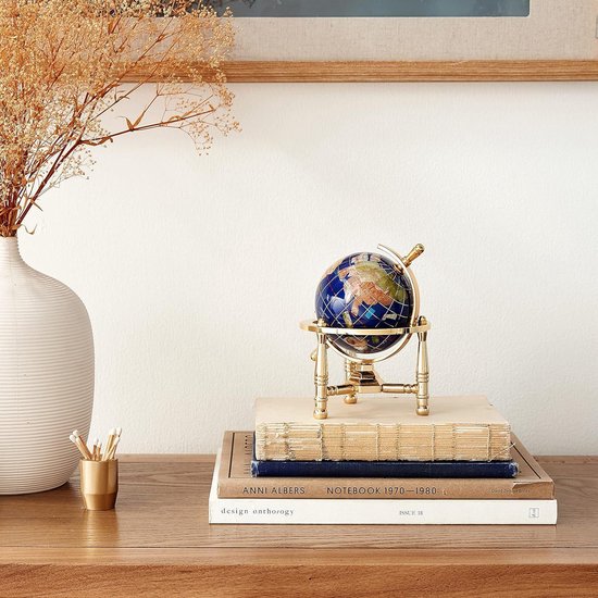 152 cm Blue Lapis Ocean Mini tafelblad edelsteen wereldbol- Unieke ...