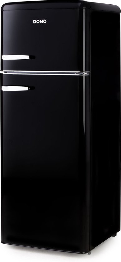 Domo DO91704R Retro Koel-vriescombinatie D - 206 L Zwart | bol