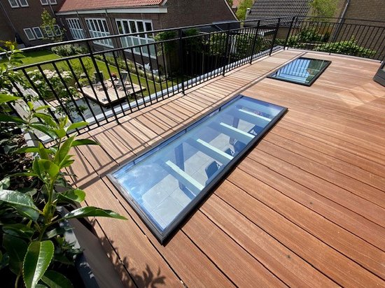 Daklicht Plat Dak - 240 x 100cm | Vast Dakraam ClearSky | Frameloos ...