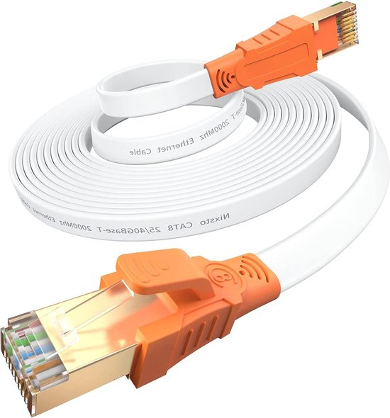 Ethernet-kabel 30m Cat 8 hoge snelheid 40 Gbps 2000 MHZ internetkabel ...