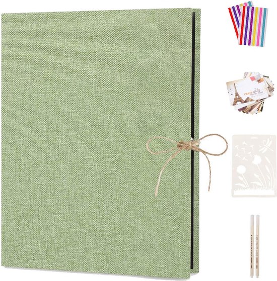 Fotoalbum om zelf vorm te geven, 60 zwarte pagina's, doe-het-zelf ...