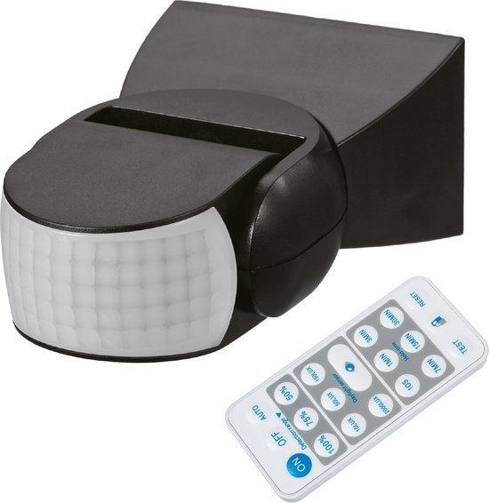 Maclean - Lamp met PIR-bewegingsmelder - Infrarood - Afstandsbediening ...