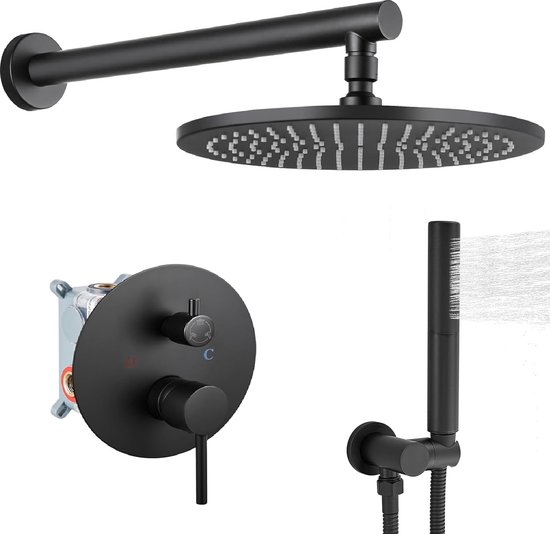 Beärsk® - Luxe inbouw regendouche - 30cm ronde douchekop - Moderne ...