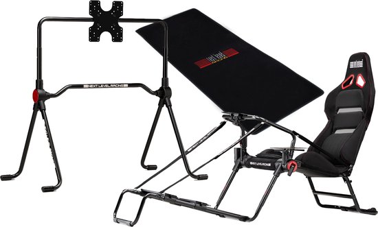 Next Level Racing - GT Lite Pro Foldable Cockpit + Lite Free Standing ...