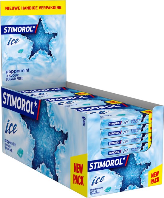 Stimorol Kauwgom Ice Peppermint Suikervrij 1x27stuks | bol