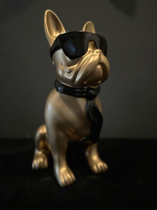 Goodyz-Franse Bulldog Beeld - 45cm hoog- met Bril - Diverse kleuren ...