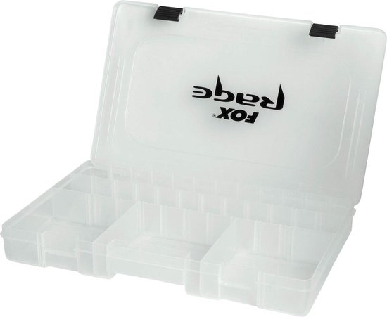 Shallow Fox Rage Box L 36 x 22 x 5 cm | Aasvisdoos voor spinvissen - kunstaasbox... | bol