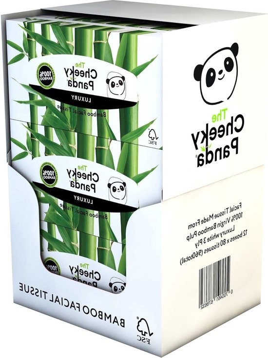 Bamboo Facial Tissue Box Multipack - 12 dozen (960 zakdoekjes) - Zachte ...