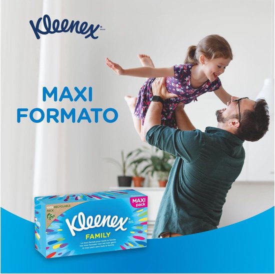 Content in - Kleenex Family tissues - 1280 tissues - 10 x 128 stuks ...